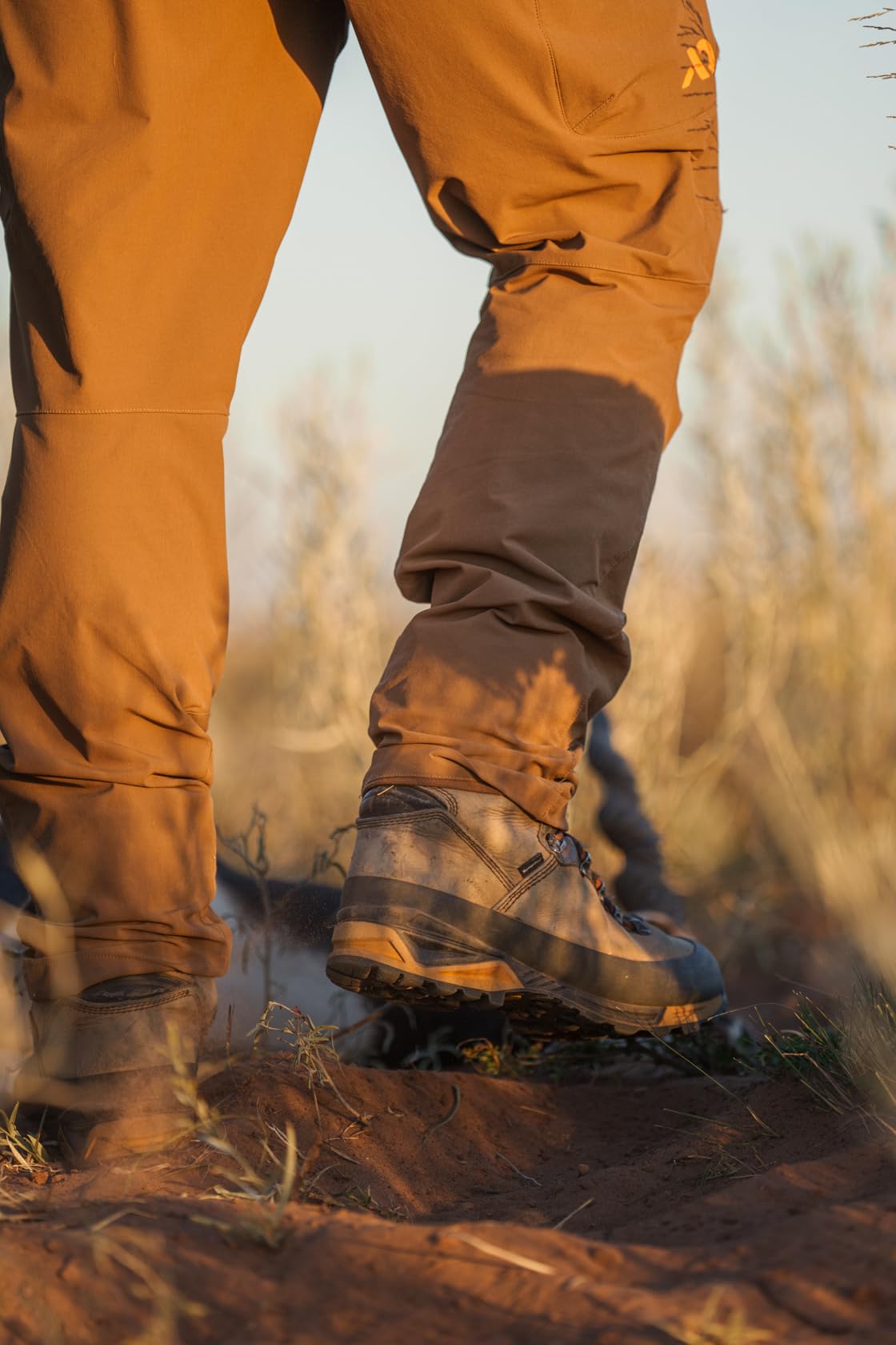 First Lite Men’s Catalyst Soft Shell Pant - Fleece Hunting Pants - Dry Earth - Large