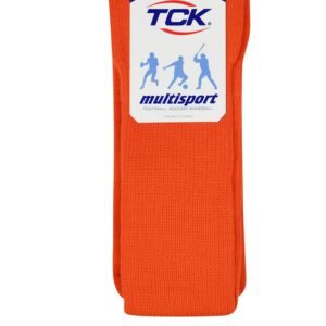 TCK TS All Sport Polyester Baseball Football Soccer Volleyball Tube Sock (Orange, Small)