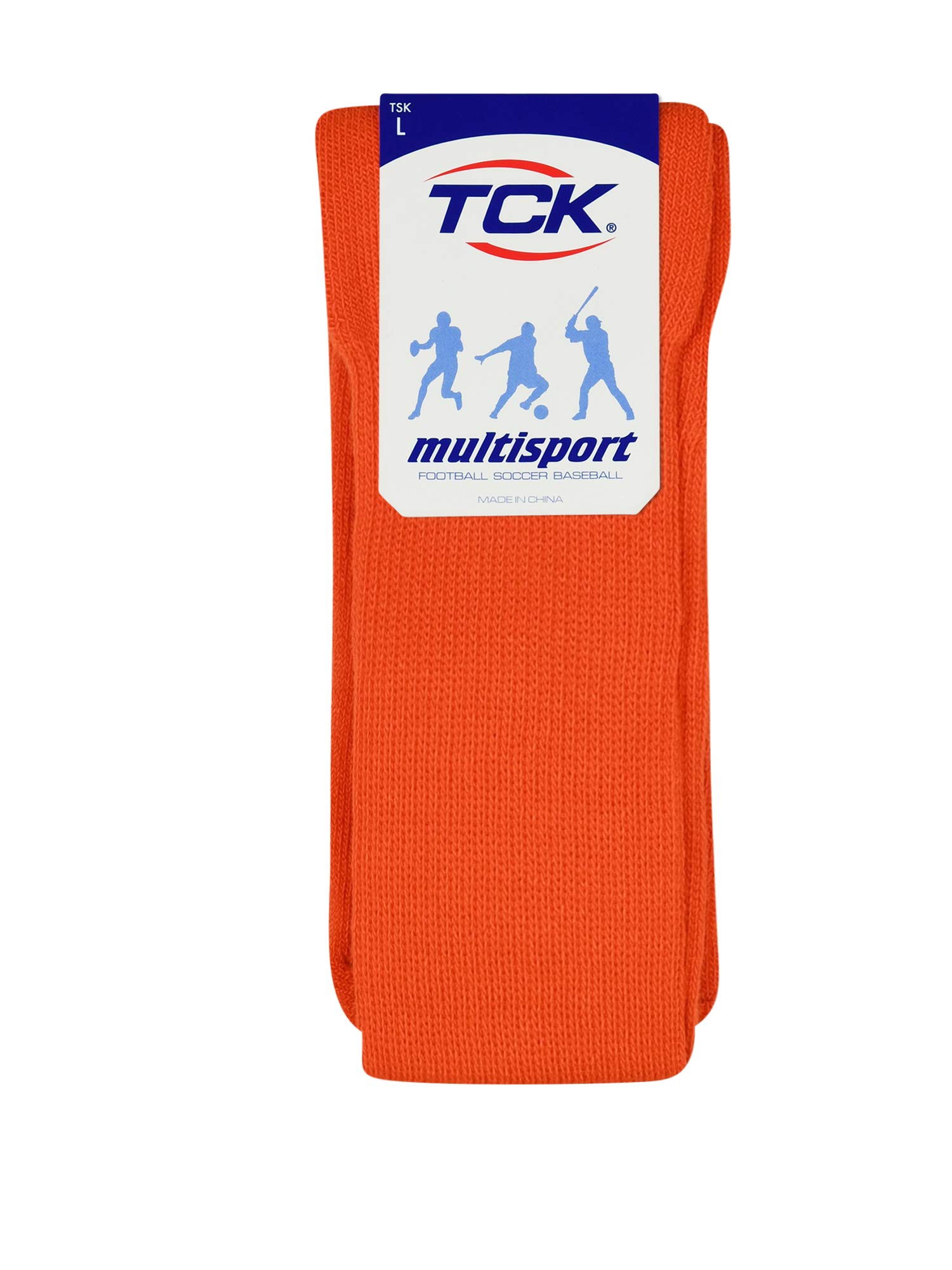 TCK TS All Sport Polyester Baseball Football Soccer Volleyball Tube Sock (Orange, Small)