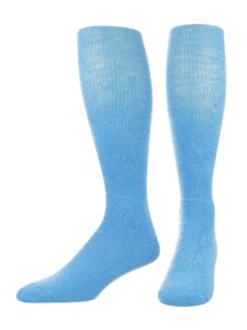 tck ts all sport polyester baseball football soccer volleyball tube sock (columbia blue, medium)