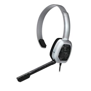 pdp gaming lvl1 wired chat headset with noise cancelling microphone: grey camo - xbox one