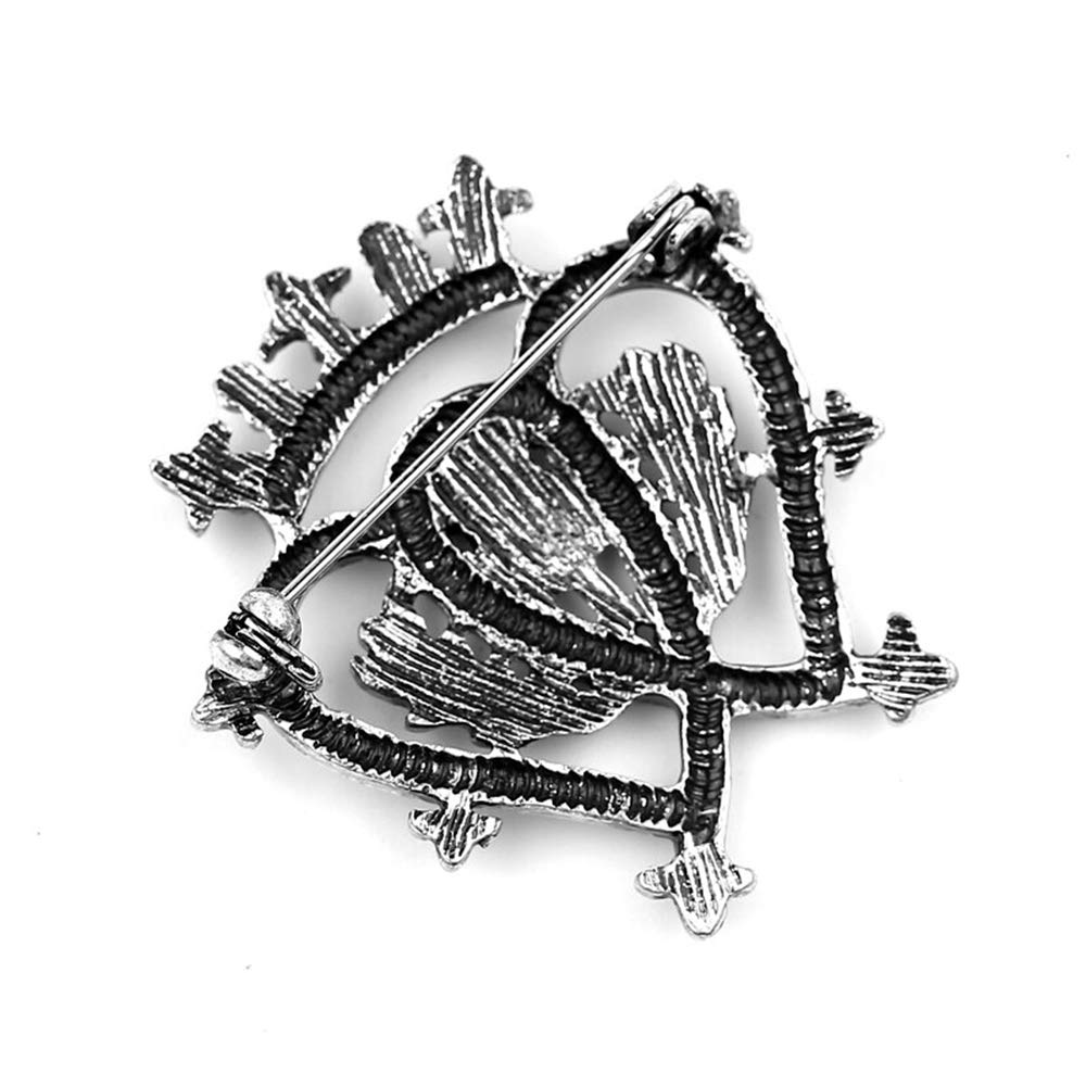 Traditional Scottish Style Luckenbooth Brooch Pin - Silver/Metal (0.3 oz)