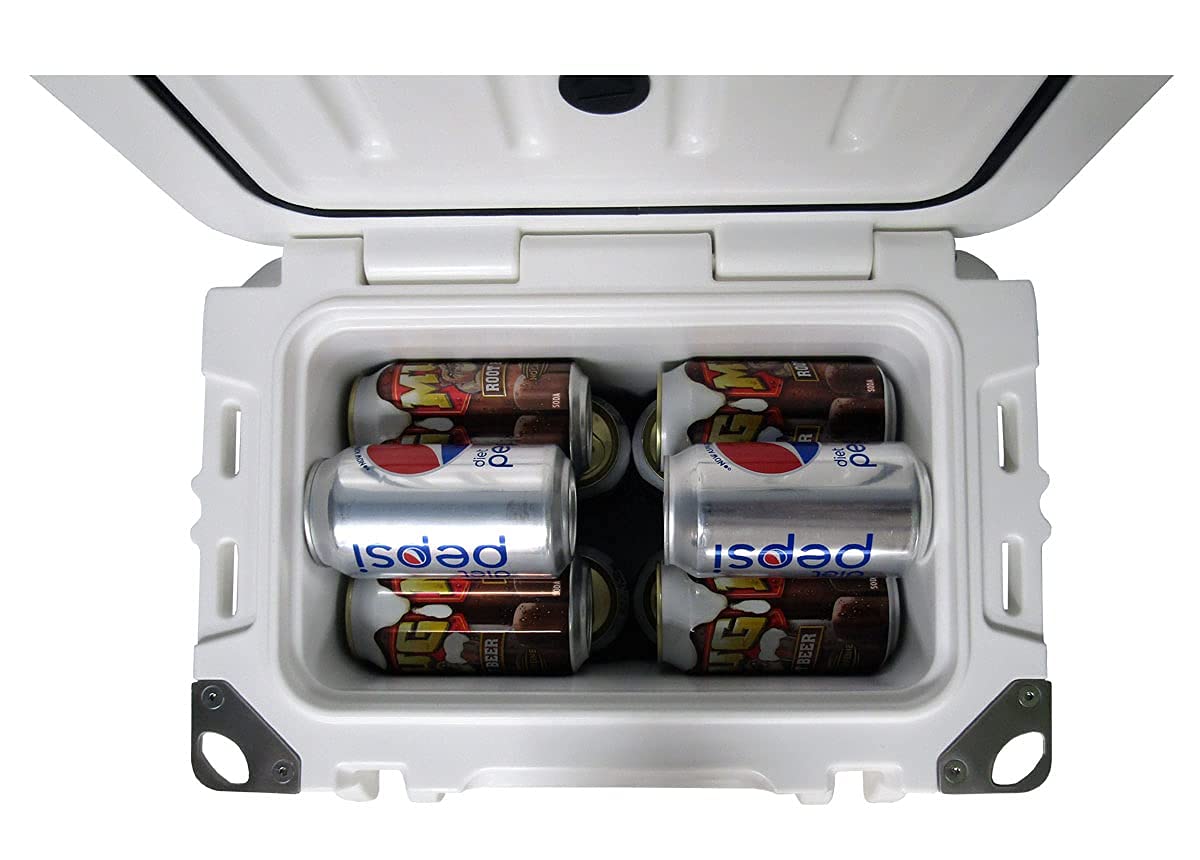 Fatboy 10QT Rotomolded Cooler Chest Ice Box Hard Lunch Box (White)