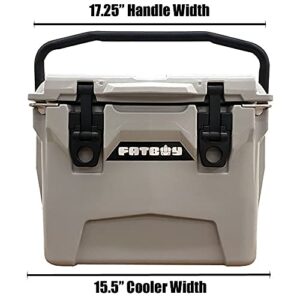 Fatboy 10QT Rotomolded Cooler Chest Ice Box Hard Lunch Box (White)