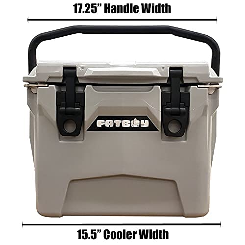 Fatboy 10QT Rotomolded Cooler Chest Ice Box Hard Lunch Box (White)