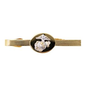 vanguard marine corps tie clasp: officer - 24k gold plated