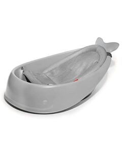 skip hop baby bath tub, 3-stage smart sling tub, moby, grey