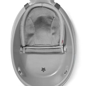 Skip Hop Baby Bath Tub, 3-Stage Smart Sling Tub, Moby, Grey