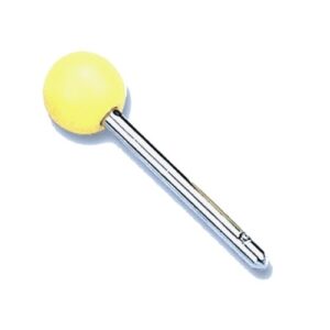 sb distribution ltd. pin, tensile - universal weight stack replacement selector key - 3/8" diameter | 3-1/4 | designer yellow round knob - chrome plated steel shaft | by sbd