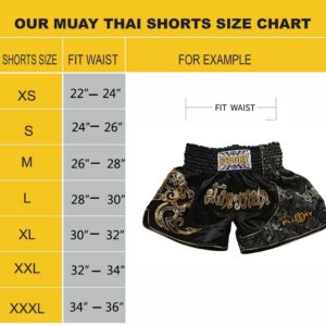 FLUORY Muay Thai Fight Shorts,MMA Shorts Clothing Training Cage Fighting Grappling Martial Arts Kickboxing Shorts Clothing