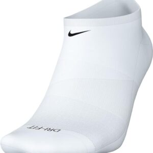 Nike Everyday Plus Cushion No Show Socks 3-Pair Pack White/Black XL (US Men's Shoe 12-15)