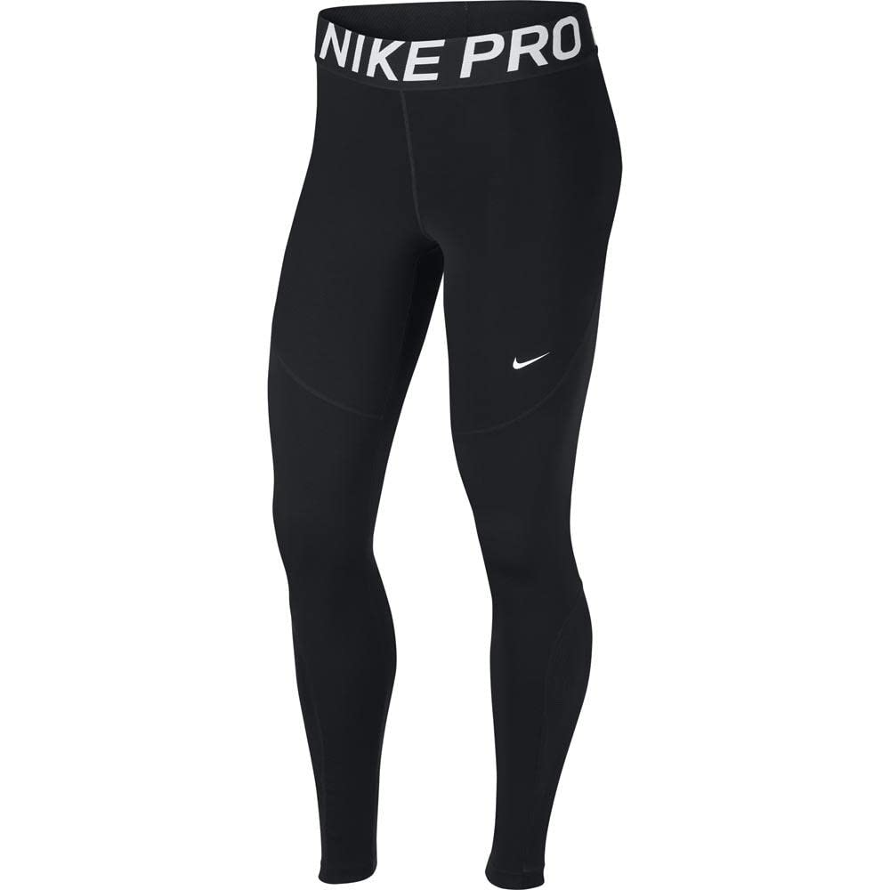 Nike Women's Pro Tight (Black/White, Large)