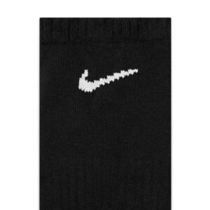 Nike Everyday Cushion No Show Socks, Unisex Nike Socks, Black/White, L (Pack of 6 Pairs of Socks)