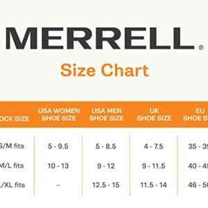 Merrell Men's 3 Pack Cushioned Performance Hiker Socks (Low/Quarter/Crew Socks), Charcoal Black (Quarter), Shoe Size: 9.5-12