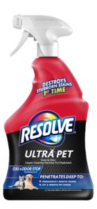 resolve ultra pet odor and stain remover spray, carpet cleaner, 32oz (pack of 1)