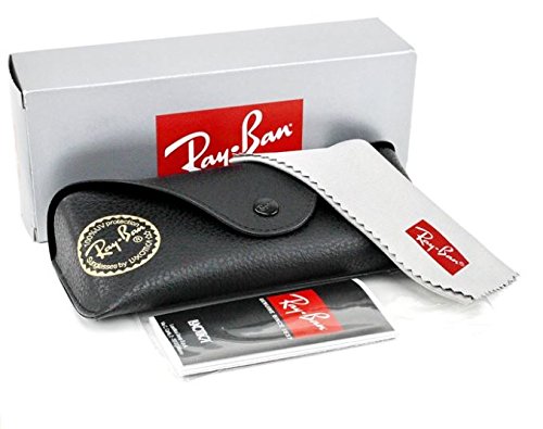 Ray-Ban RB4101 JACKIE OHH Rectangular Sunglasses For Women, Shiny Black/Grey Gradient Dark Grey Polarized, 58 mm+ BUNDLE with Designer iWear Eyewear Kit