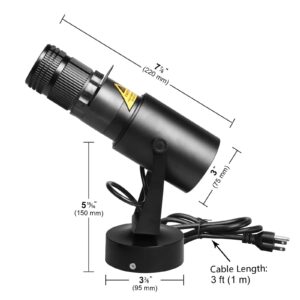 MOUNTAIN ARK 15W LED White Spot Light, Round Glass, Manual Focus, 4 Apertures, Great for Parties, Weddings, Bars