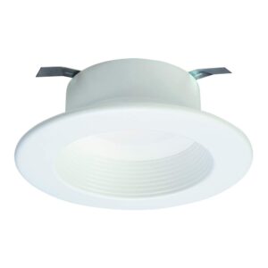 halo rl 4 in. white integrated led recessed ceiling light retrofit trim with selectable cct (2700k-5000k)