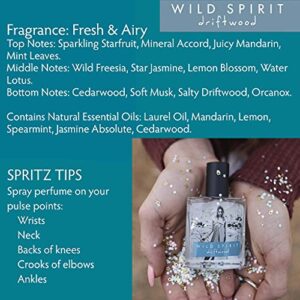 Wild Spirit Driftwood Eau De Parfum Spray | Fresh, Airy Cruelty-Free Perfume for Women, 1 fl oz/30mL