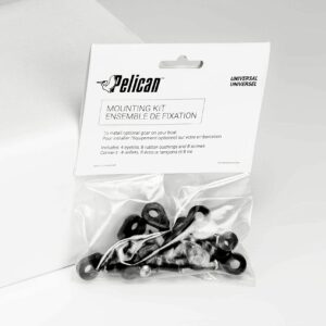 Pelican Kayak Hardware Rigging Kit - Easily Attach Accessories and Gear - 20pcs - Bungee Deck Loops Tie Down Nylon Pad Eye with Stainless Steel Screws - for Fishing Kayaks, Boat and Canoe