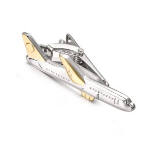 Yoursfs Airplane Tie Clips For Men Pilot Jet Army Aviation Wedding Bar Clasp Ties Pin