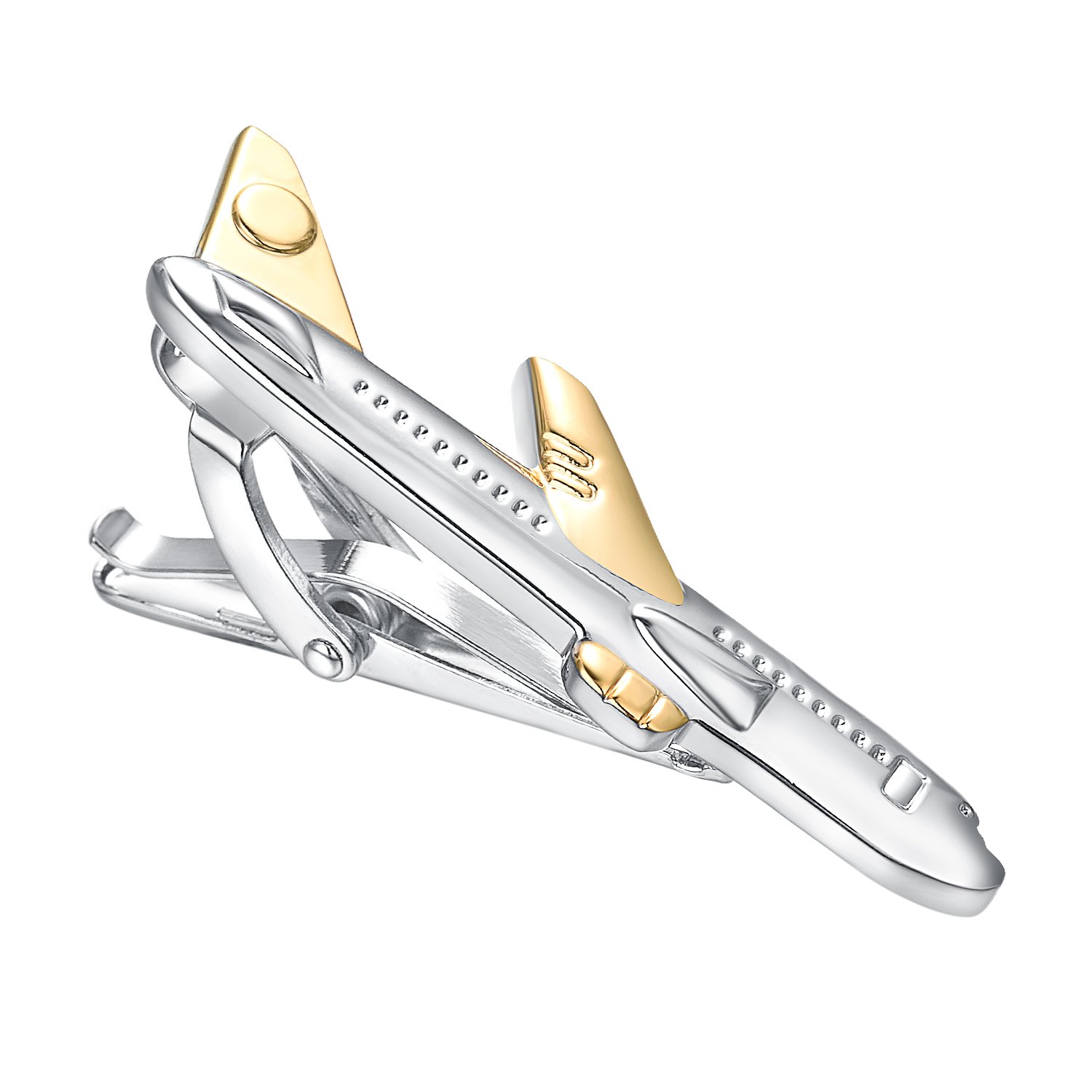 Yoursfs Airplane Tie Clips For Men Pilot Jet Army Aviation Wedding Bar Clasp Ties Pin