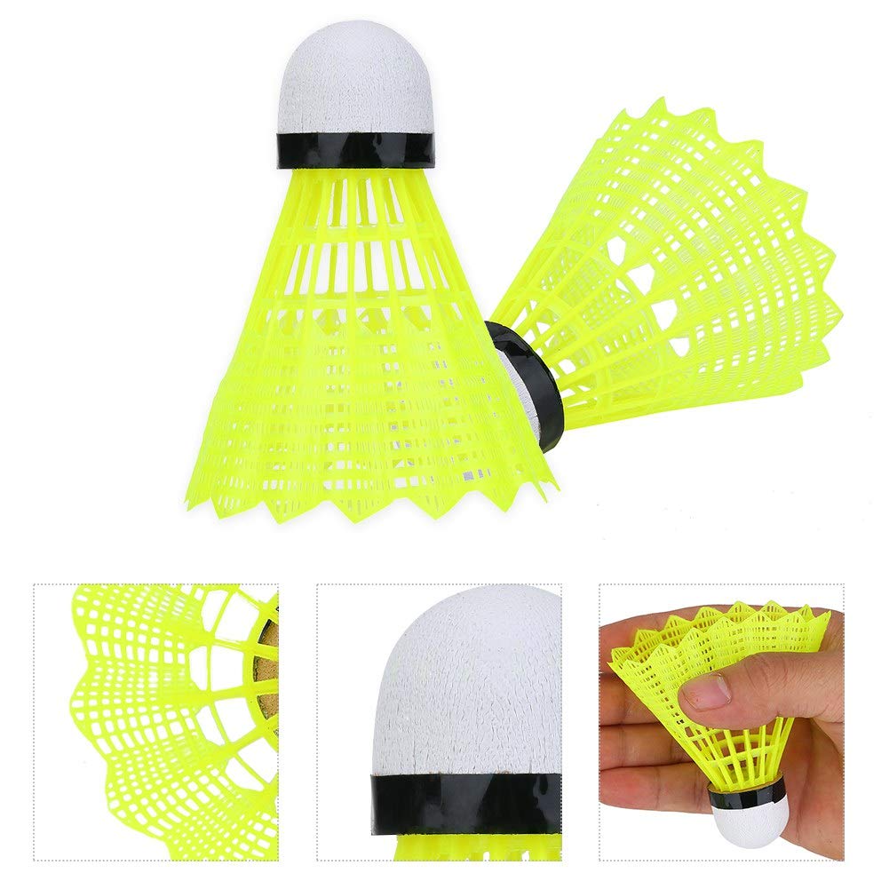 6Pcs/Set Badminton Balls, Professional Nylon Shuttlecocks Outdoor Sports Training Accessory