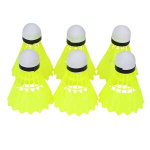 6Pcs/Set Badminton Balls, Professional Nylon Shuttlecocks Outdoor Sports Training Accessory