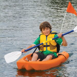 Pelican - Kayak Paddle for Kids - Blue & White - Perfect for The Small or First-Time Paddlers - Easy to Use - 152 cm (60 in.)