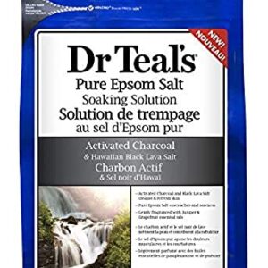 Dr Teals, Epsom Salt Charcoal, 3 Pound