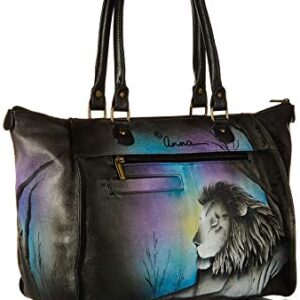 Anna by Anuschka Tote Bag | Genuine Leather | Large, Lion Pride