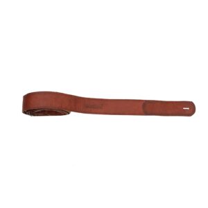 WerKens Genuine Leather Adjustable Mandolin,Ukulele Strap Belt, Soft Feel Comfortable Grip Slim Design - Brown - 1.40" inch Wide