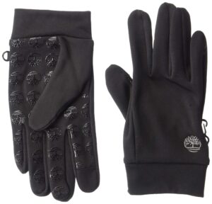 timberland men's soft shell glove with palm grip, black, l/xl