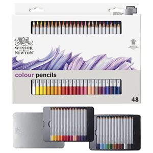 winsor & newton studio collection artist pencils, color pencils, set of 48