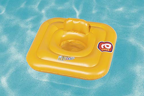 Bestway Swim Safe Swim Seat, Yellow, 1-2 Years, Square