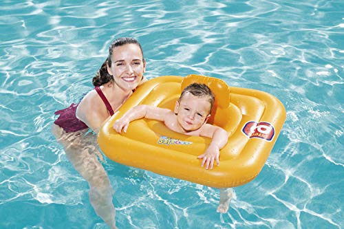 Bestway Swim Safe Swim Seat, Yellow, 1-2 Years, Square