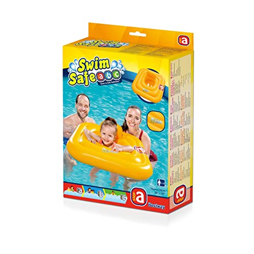 Bestway Swim Safe Swim Seat, Yellow, 1-2 Years, Square