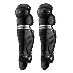 easton | gametime catcher's leg guards | intermediate | black