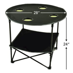 ATSENA FT-Black Camping Table, One Size