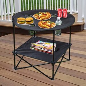 ATSENA FT-Black Camping Table, One Size