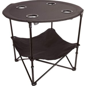 atsena folding camping table, one size, black