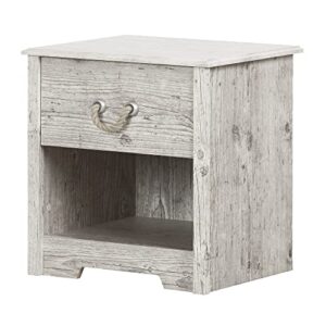 south shore aviron 1-drawer nightstand, seaside pine, 55.2 cm x 44.5 cm x 57.2 cm (d x w x h)