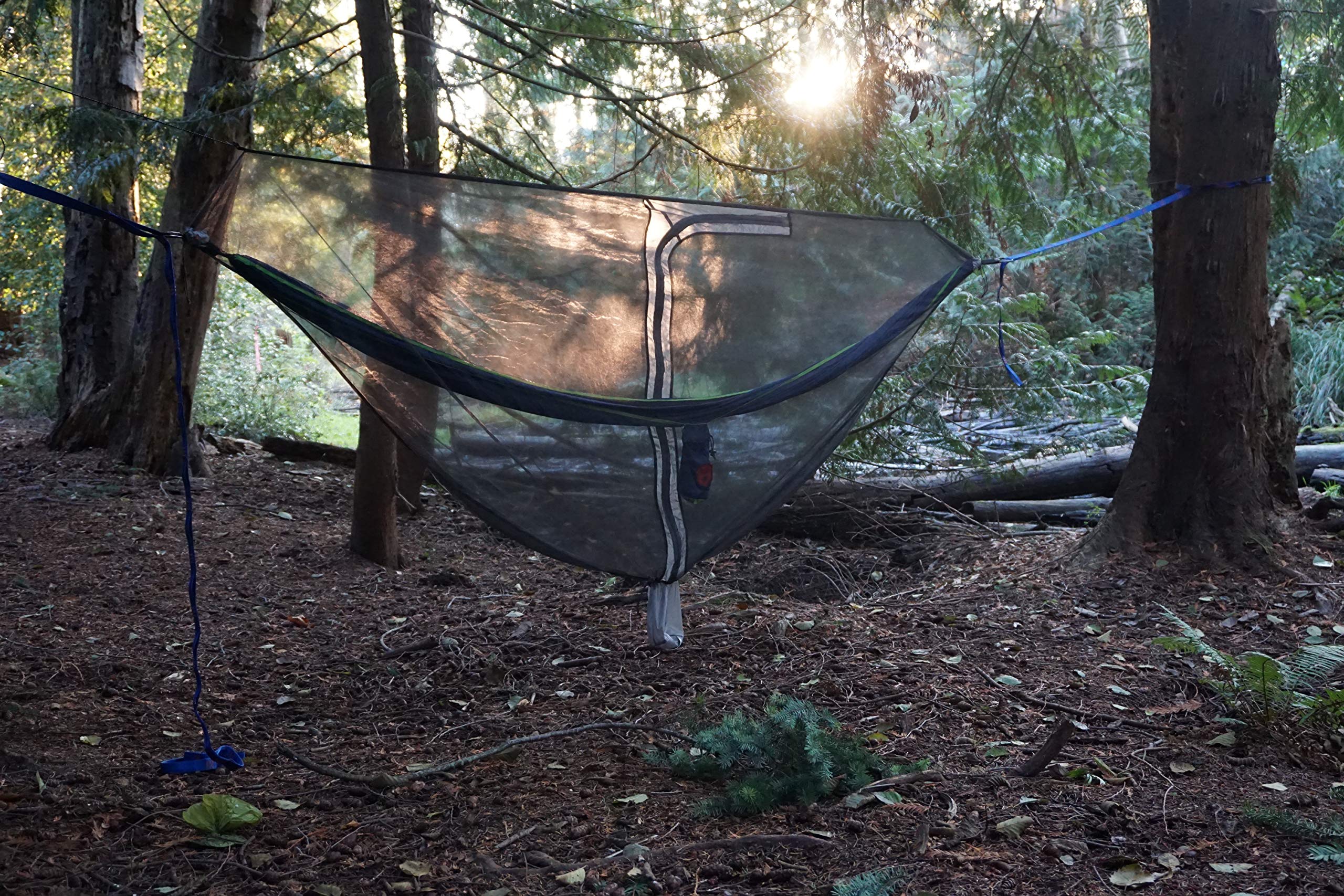 GRAND TRUNK | Mozzy Lite Hammock Bug Net | Lite Black | Mosquito, No-See-Um Net with Double-Sided Zipper | Hammock Accessory