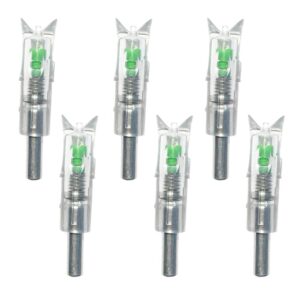 6pcs lighted nocks for crossbow with .300/7.62mm inside diameter led nocks arrow nocks for archery hunting