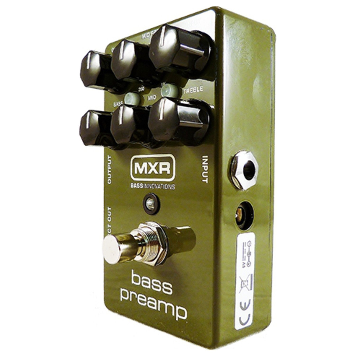 MXR M81 Bass Preamp Pedal Bundle with 9V Power Supply, 2 Patch Cables and 6 Dunlop Picks