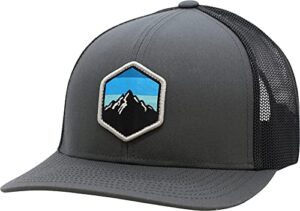 lindo trucker hat - mountain sky (graphite/black)