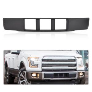 g-plus front bumper lower grill grille trim panel compatible with ford f150 2015-2017 fl3z-17e810-ca