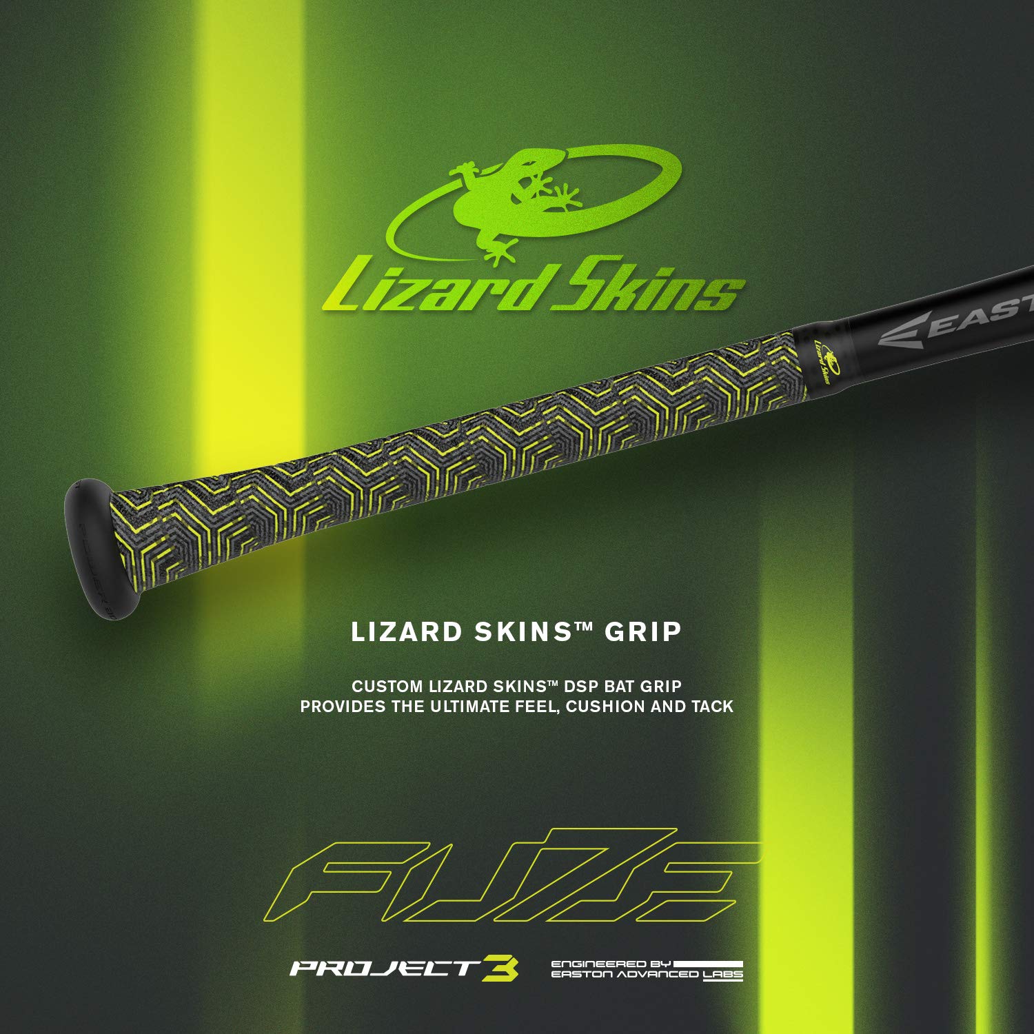 Easton Project 3 Fuze -3 BBCOR Baseball Bat | 2019 | 1 Piece Aluminum | Carbon-Core | ATAC Alloy | Power Boost Knob | VRS COR | Composite End Cap | Lizard Skin Grip | 2 5/8" Barrel