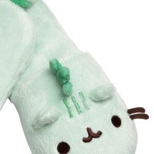 GUND Pusheenosaurus Pusheen Plush Dino Slippers, Green, One Size Fits Most