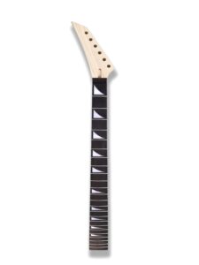 maple guitar neck 24fret 25.5inch rosewood fretboard shark fin inlay bolt one heel reversed head